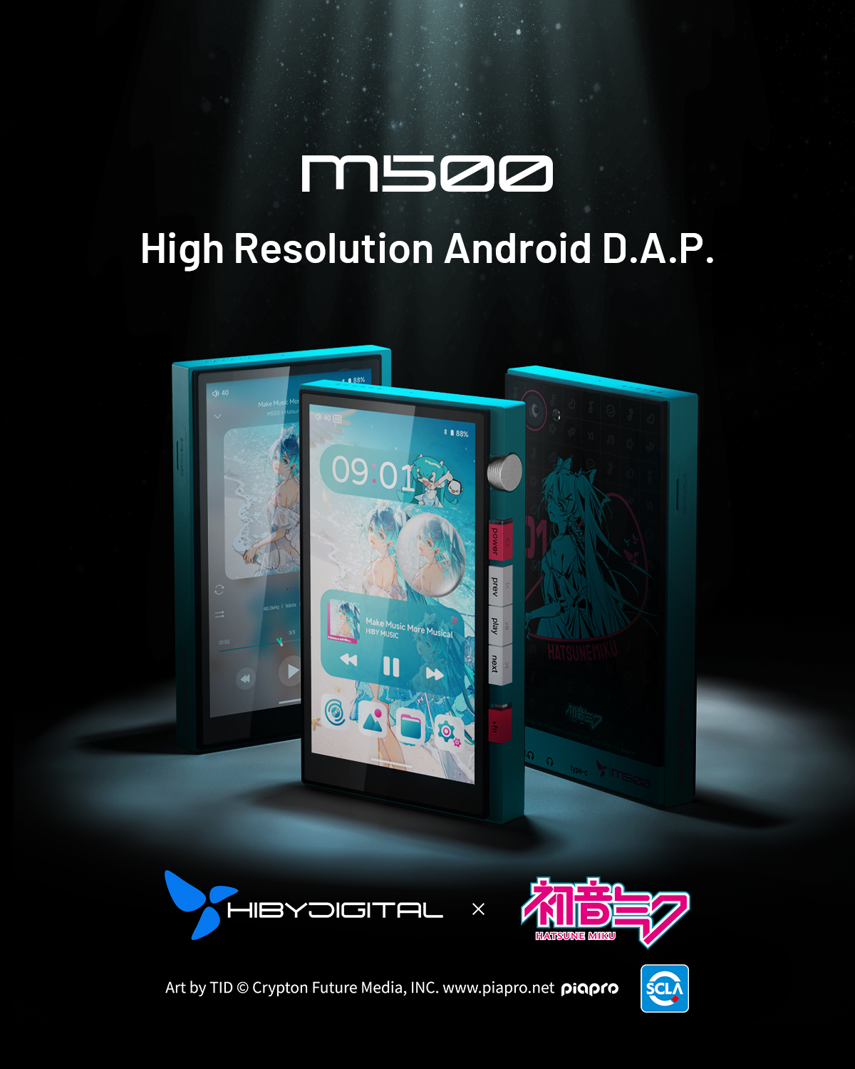 HiBy M500 Hatsune Miku - SLaudio - TAI NGHE VIỆT Headphone Store