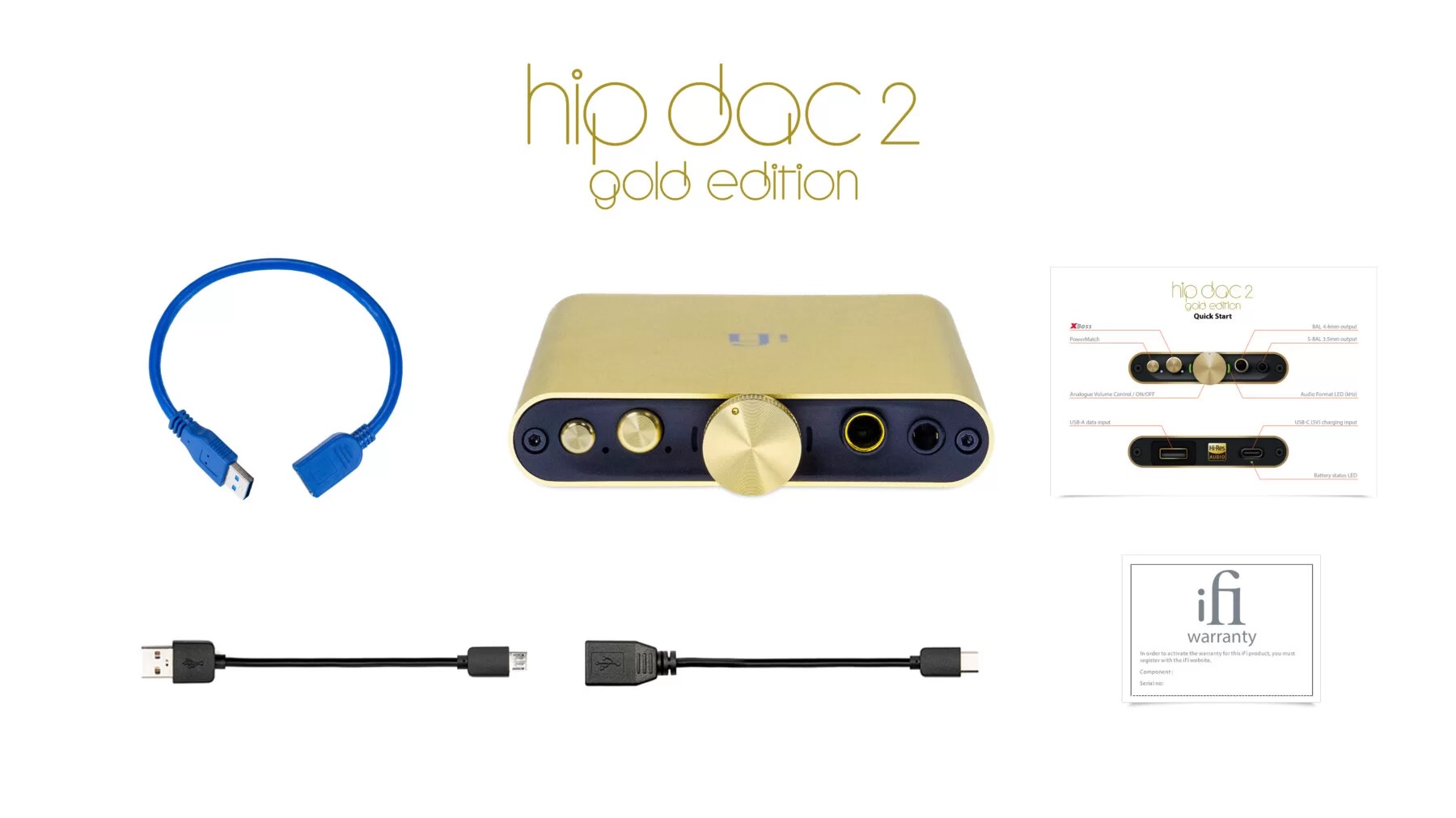 iFi Hip Dac 2 Gold Edition - SLaudio - TAI NGHE VIỆT Headphone Store