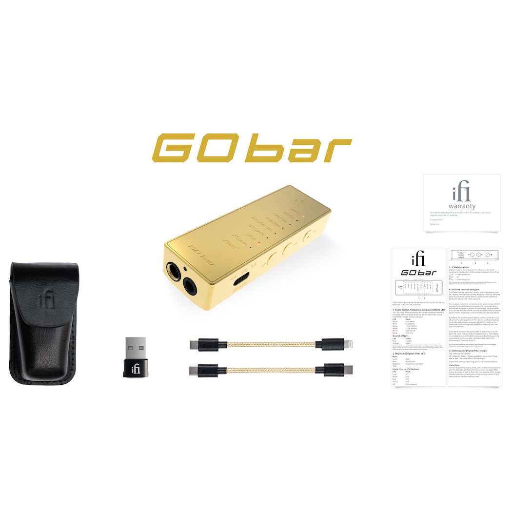 iFi GO bar Limited Edition GOLD - SLaudio - TAI NGHE VIỆT Headphone Store