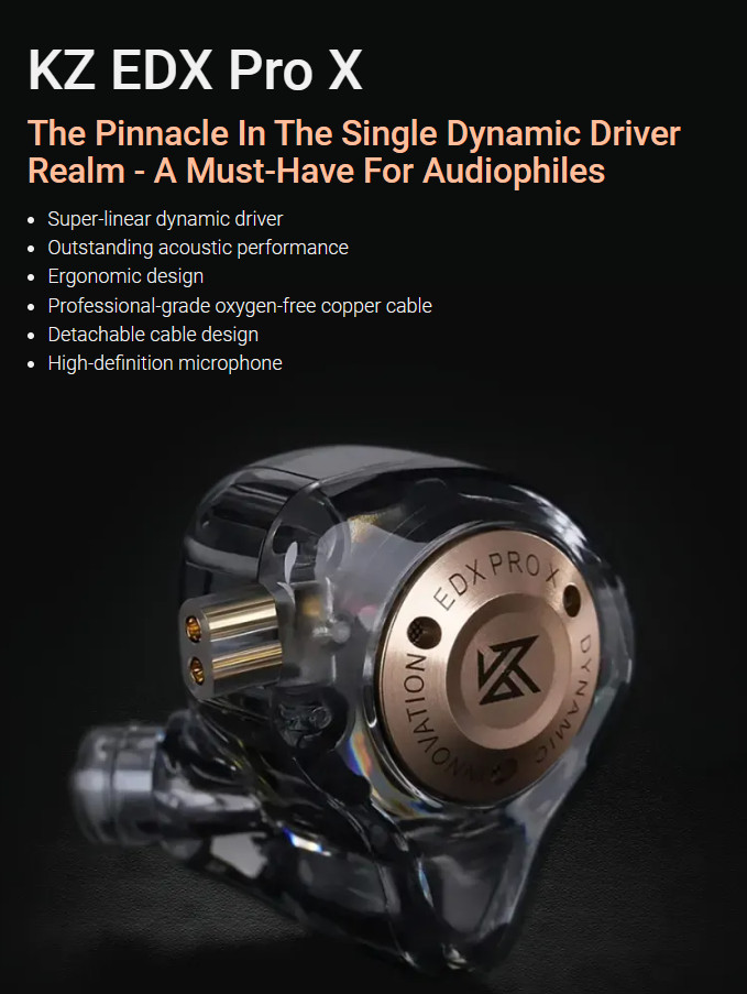 KZ EDX Pro X - SLaudio - TAI NGHE VIỆT Headphone Store