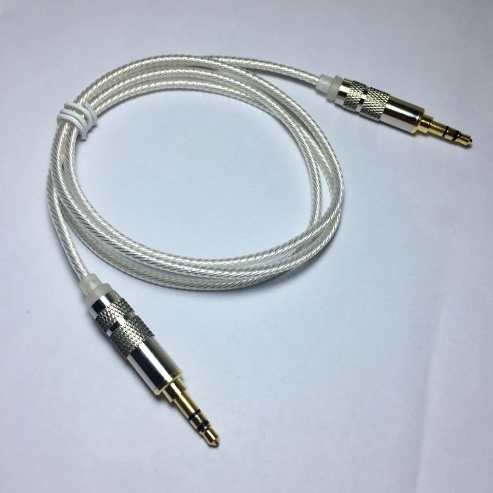 Cáp Bạc Line Out AUX - SLaudio - TAI NGHE VIỆT Headphone Store